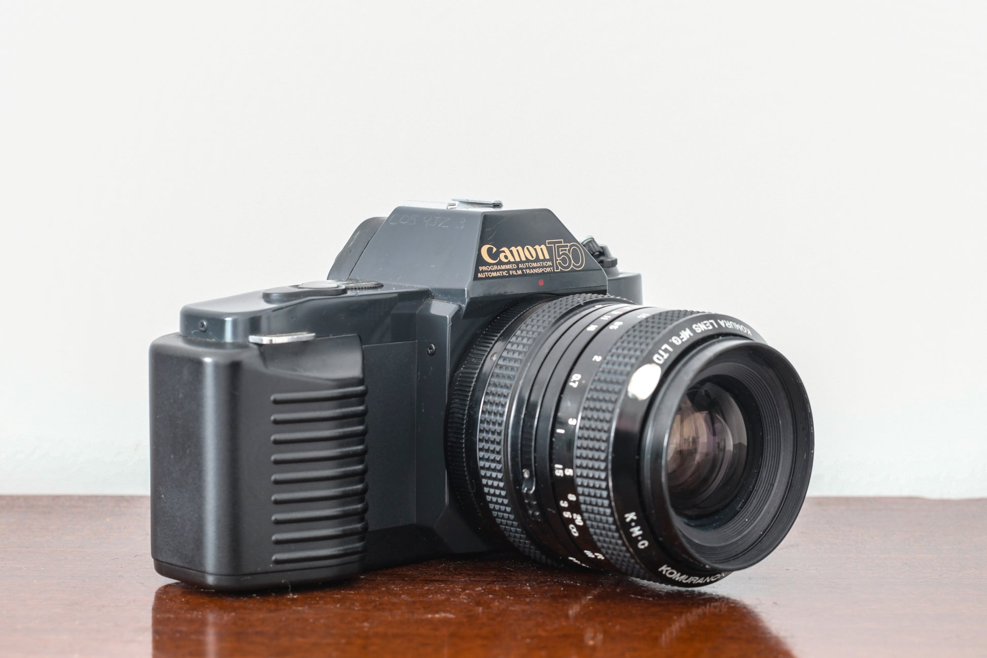 Canon T50 35mm SLR Film Camera with Komura 28mm F2.8 Lens – F16 Film ...